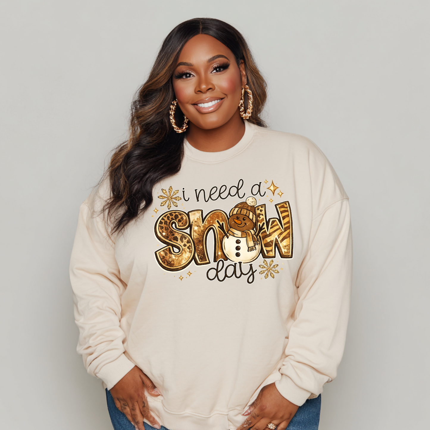 I Need a Snow Day Leopard Snowman – GLAMOUR GRAPHICS GALORE
